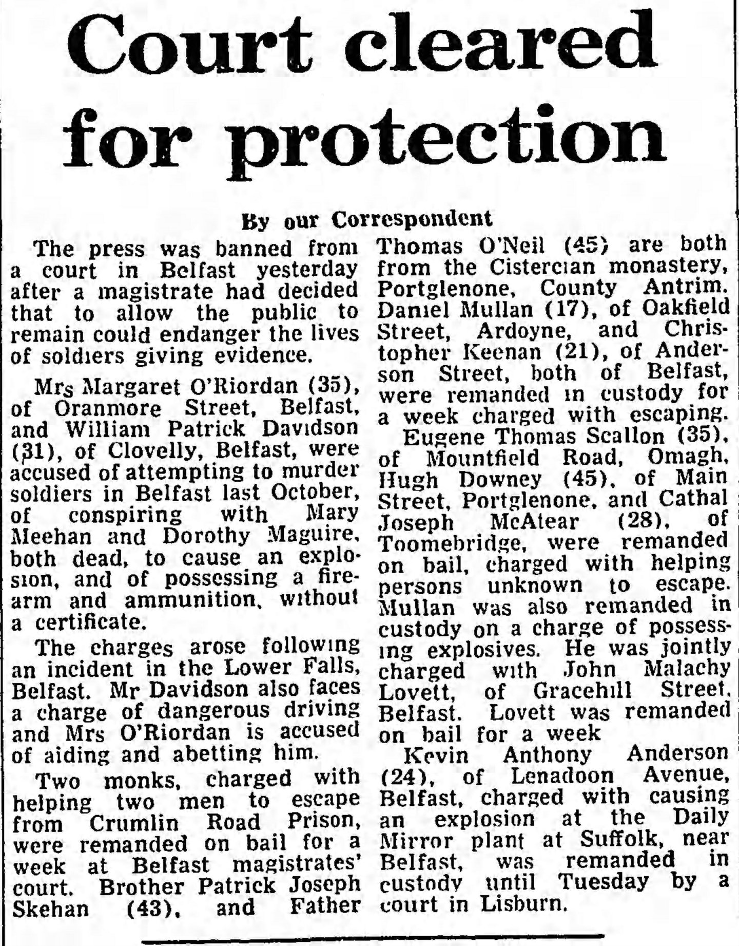 Catholic Priests and the IRA – The Irish Peace Process