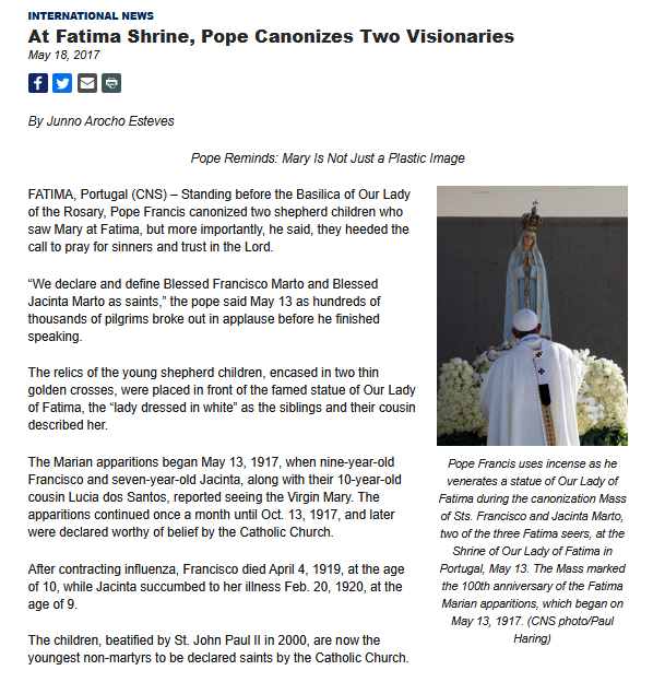 Does the Catholic church believe that God sends Chastisements? – The ...