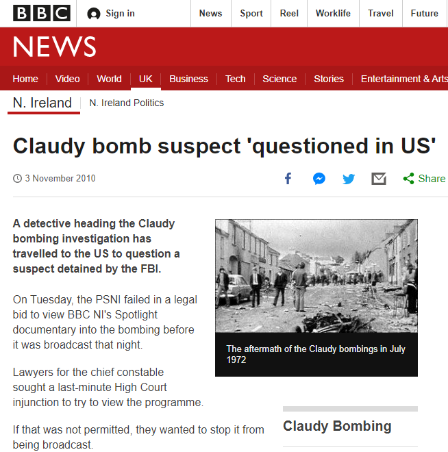 The IRA’s Claudy Bombings – Come Home to Desertmartin, Raymond, All Is ...