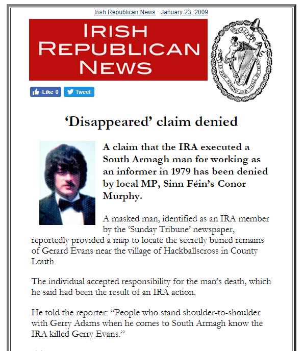 Conor Murphy, IRA bomber, Criminal Border Smuggler, Serial Liar ...