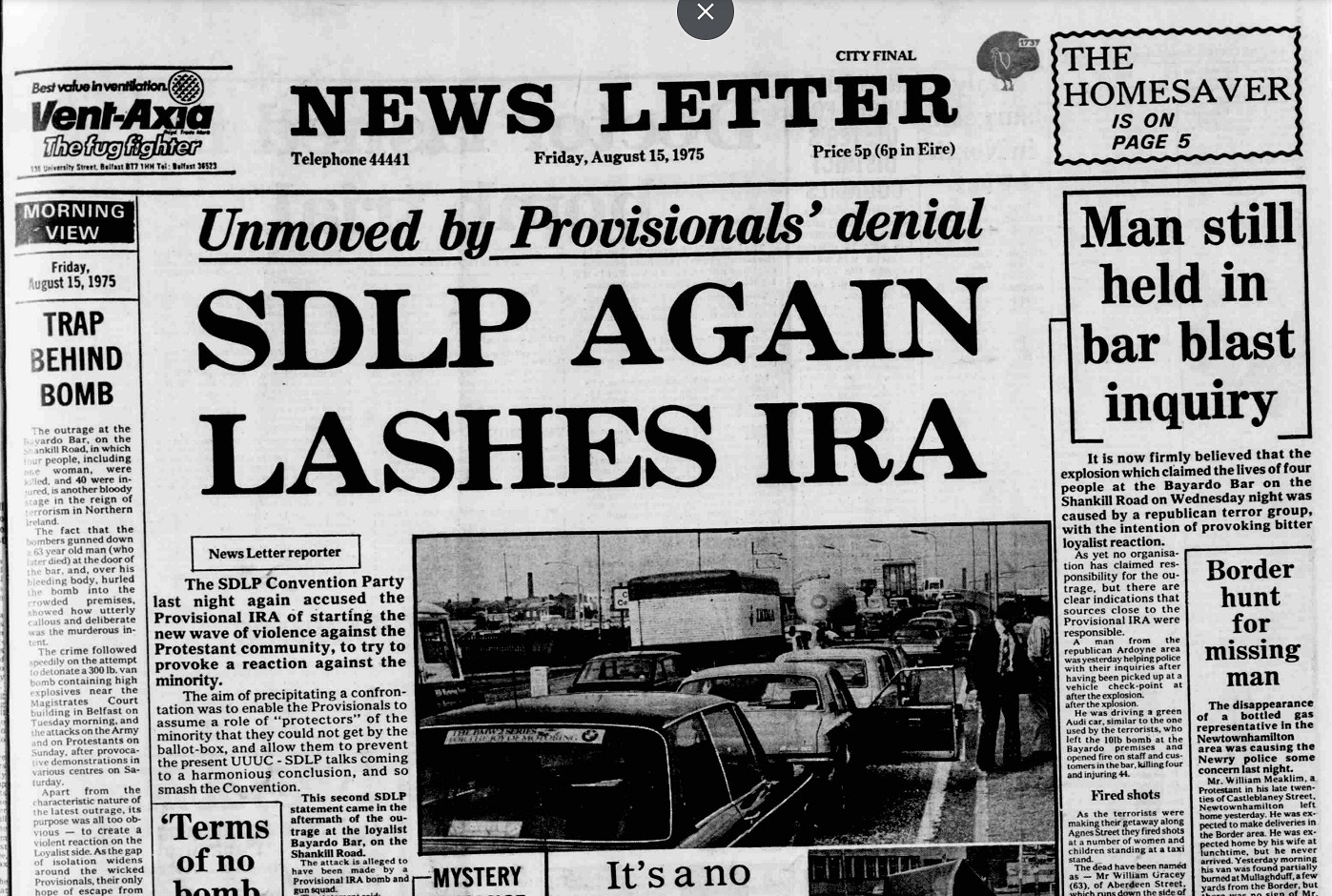 IRA Sectarian Murder Gang Member Brendan ‘Bik’ McFarlane’s Bayardo Bar ...